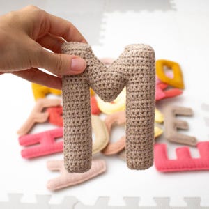 Letter M Crochet Pattern, Stuffed Amigurumi Capital Letters, Crochet ...