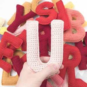 Letter U Crochet Pattern, Stuffed Amigurumi Capital Letters, Crochet ...