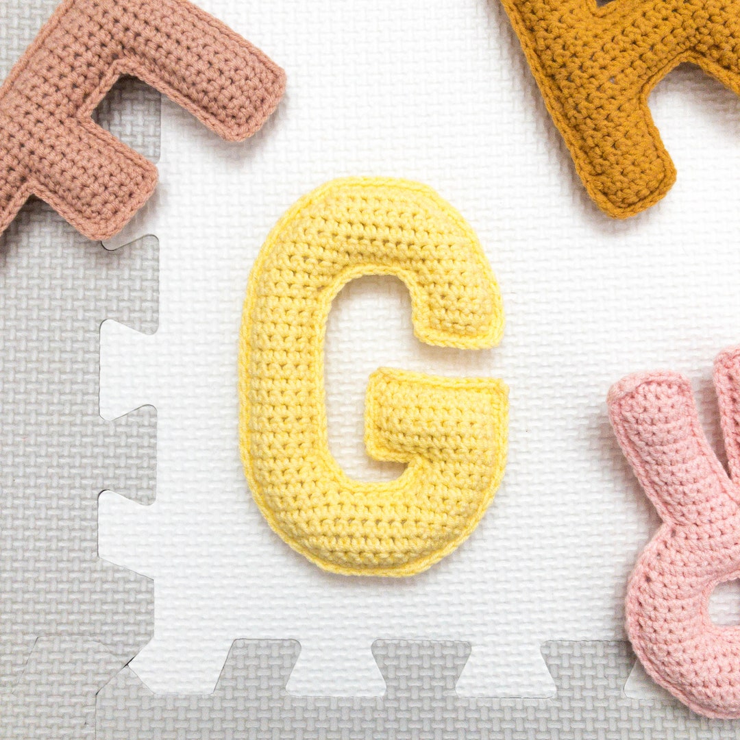 Letter G Crochet Pattern, Stuffed Amigurumi Capital Letters, Crochet ...