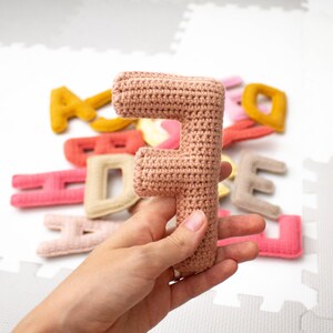 Letter F Crochet Pattern, Stuffed Amigurumi Capital Letters, Crochet ...
