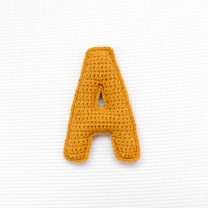 Letter A Crochet Pattern, 3D Crochet Alphabet Pattern, Amigurumi ...