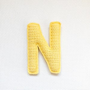 Letter N Crochet Pattern, Stuffed Amigurumi Capital Letters, Crochet ...