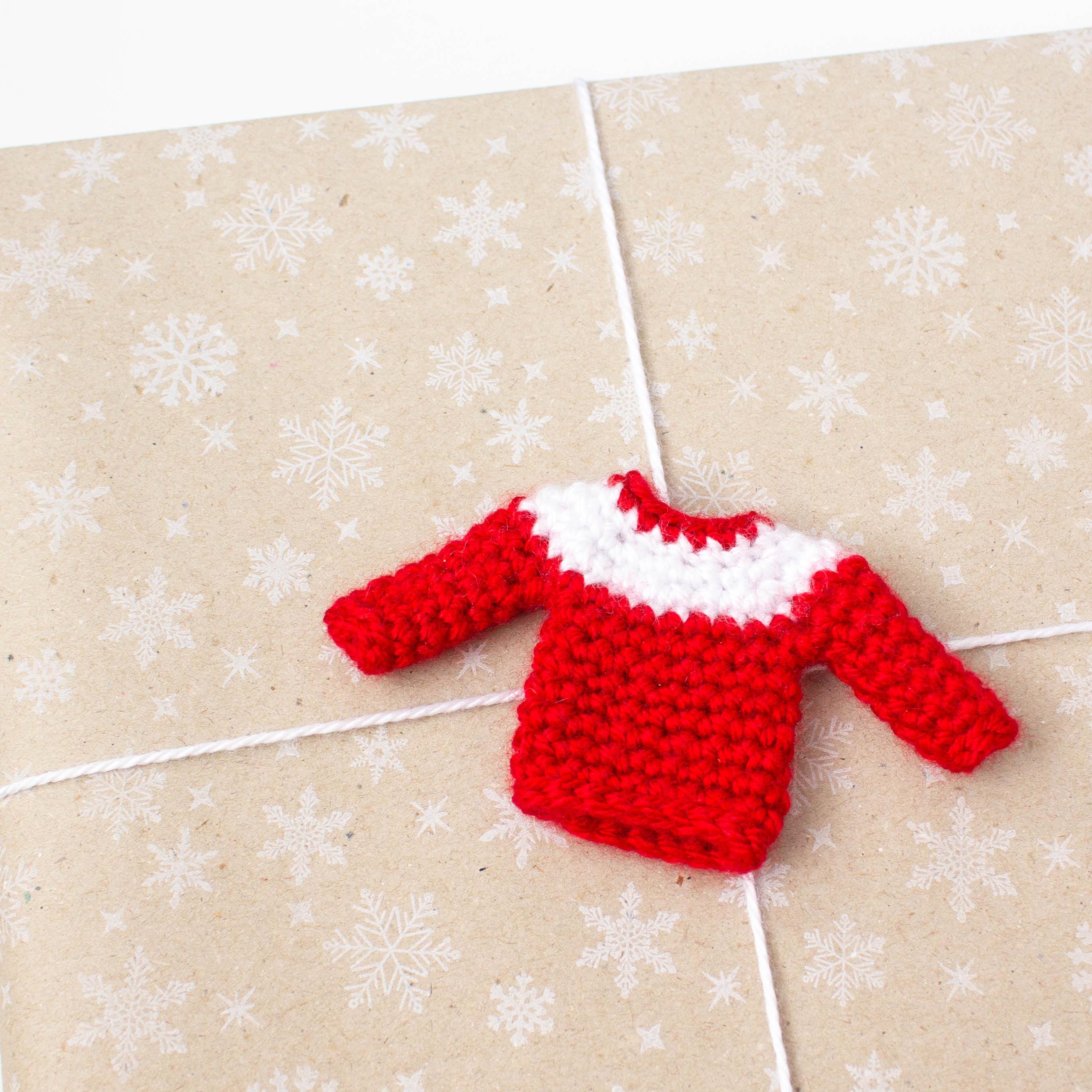 Mini Ugly Christmas Sweater Crochet Pattern: DIY Christmas Ornament ...