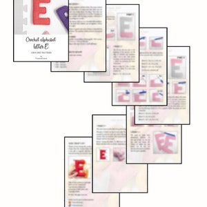 Letter E Crochet Pattern, Stuffed Amigurumi Capital Letters, Crochet ...