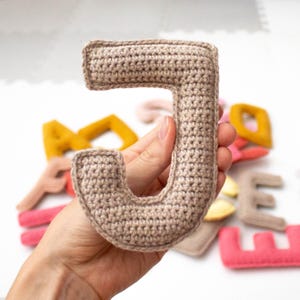 Letter J Crochet Pattern, Stuffed Amigurumi Capital Letters, Crochet ...