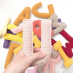 Letter U Crochet Pattern, Stuffed Amigurumi Capital Letters, Crochet ...