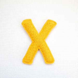 Letter X Crochet Pattern, Stuffed Amigurumi Capital Letters, Crochet ...