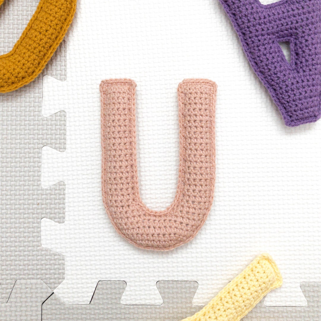 Letter U Crochet Pattern, Stuffed Amigurumi Capital Letters, Crochet ...