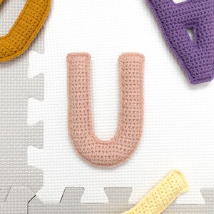 Letter U Crochet Pattern, Stuffed Amigurumi Capital Letters, Crochet ...