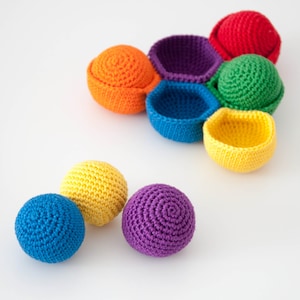 Montessori Crochet Baby Toy Pattern, Color Sorting Game Crochet Pattern ...