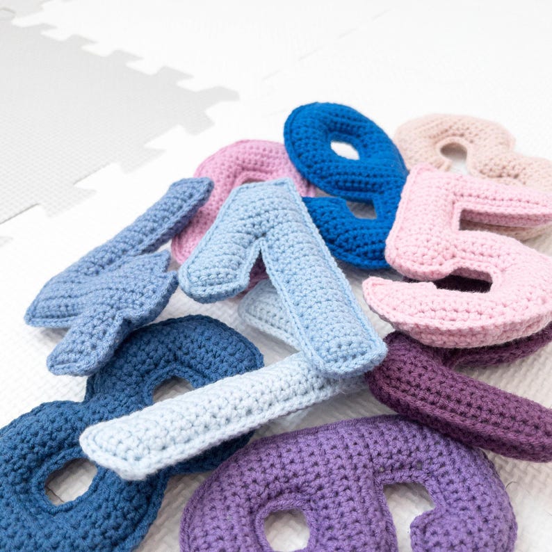 Crochet Numbers Pattern, Plush Number Set 0 to 9, Crochet 123 Pattern ...
