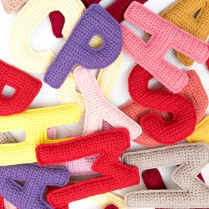 Letter P Crochet Pattern, Stuffed Amigurumi Capital Letters, Crochet ...