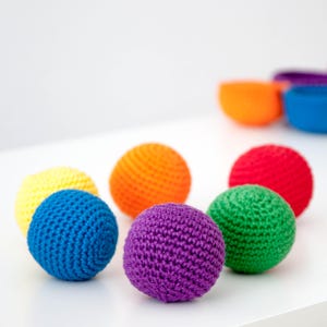 Montessori Crochet Baby Toy Pattern, Color Sorting Game Crochet Pattern ...