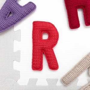 Letter R Crochet Pattern, Stuffed Amigurumi Capital Letters, Crochet ...