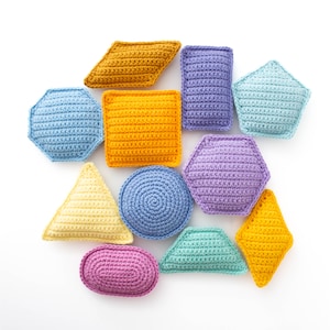 Geometric Shapes Crochet Pattern, Amigurumi Shapes Pattern, Crochet ...