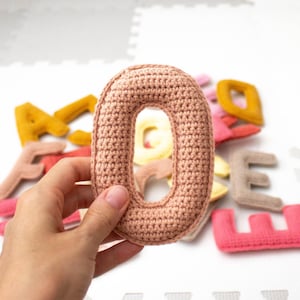 Letter O Crochet Pattern, Stuffed Amigurumi Capital Letters, Crochet ...