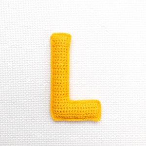 Letter L Crochet Pattern, Stuffed Amigurumi Capital Letters, Crochet ...