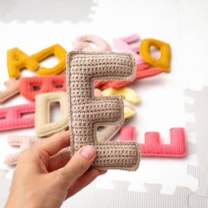 Letter E Crochet Pattern, Stuffed Amigurumi Capital Letters, Crochet ...