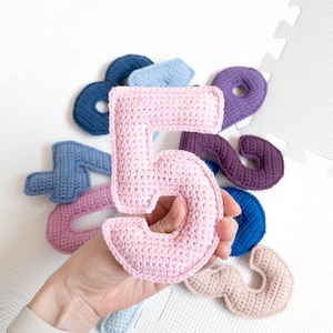 Number 5 Crochet Pattern, Soft Crochet Number Five, Amigurumi Number ...