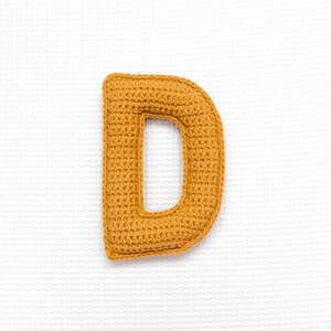 Letter D Crochet Pattern, 3D Crochet Letter Pattern, Alphabet Amigurumi ...