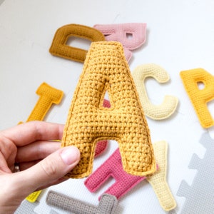 Letter A Crochet Pattern, 3D Crochet Alphabet Pattern, Amigurumi ...