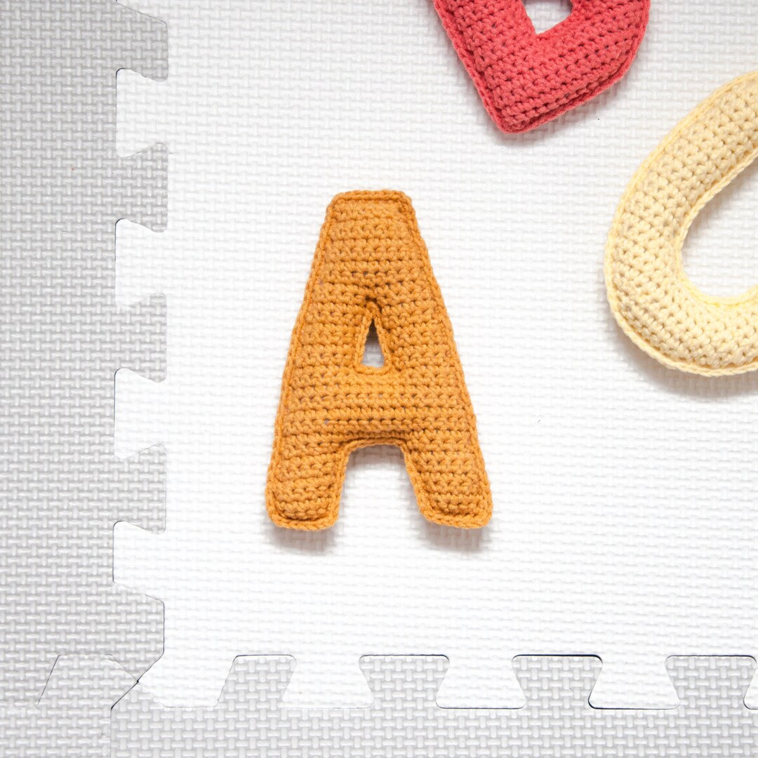 Letter A Crochet Pattern, Stuffed Amigurumi Capital Letters, Crochet ...