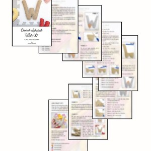 Letter W Crochet Pattern, Stuffed Amigurumi Capital Letters, Crochet ...