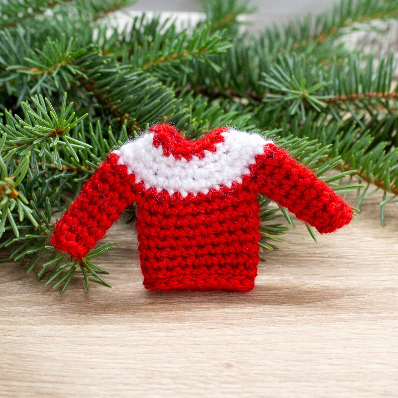 Mini Ugly Christmas Sweater Crochet Pattern: DIY Christmas Ornament ...