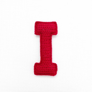 Letter I Crochet Pattern, Stuffed Amigurumi Capital Letters, Crochet ...