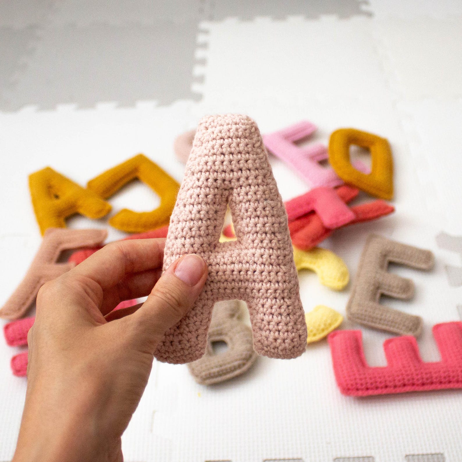 Letter A Crochet Pattern, 3D Crochet Alphabet Pattern, Amigurumi ...