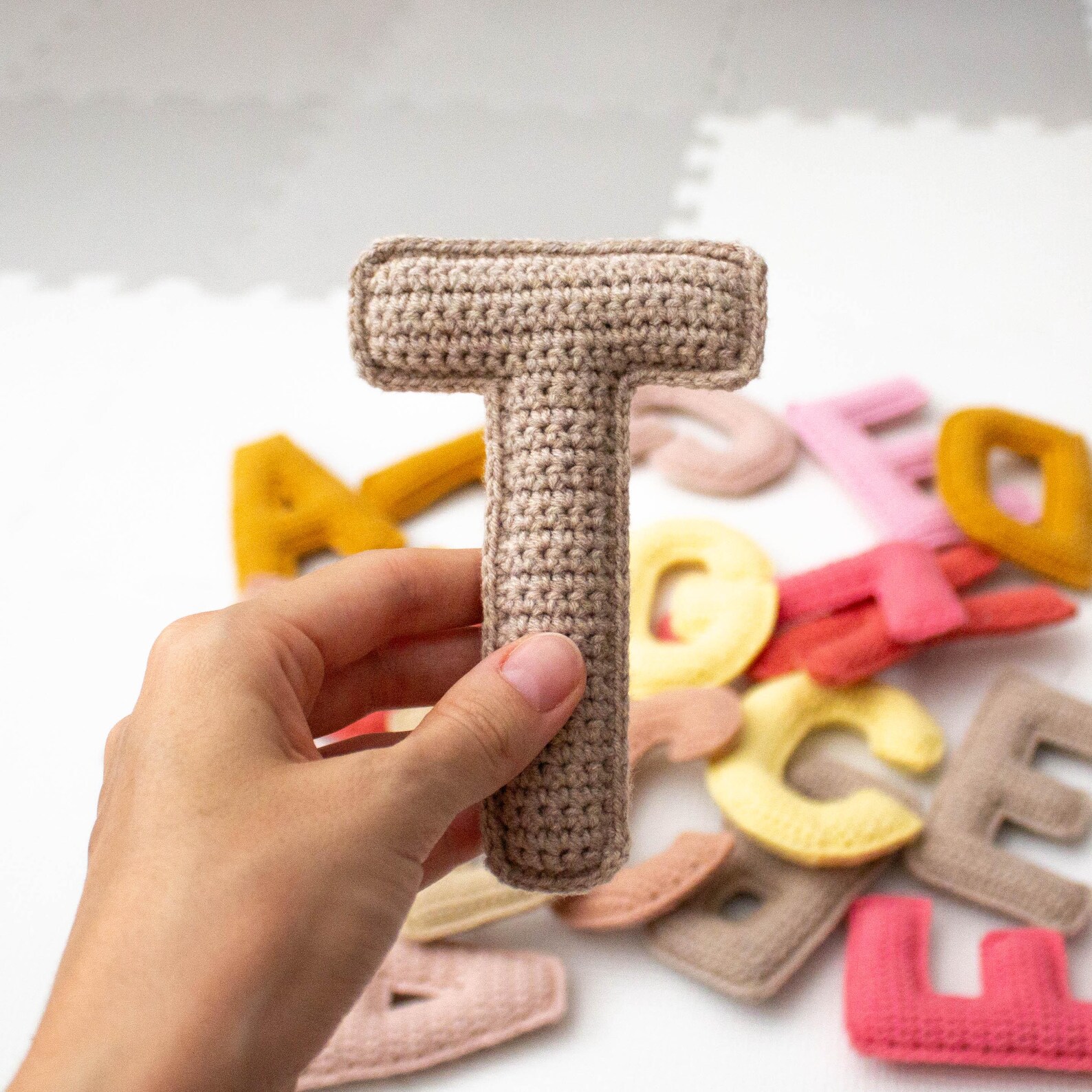 Letter T Crochet Pattern, Stuffed Amigurumi Capital Letters, Crochet ...