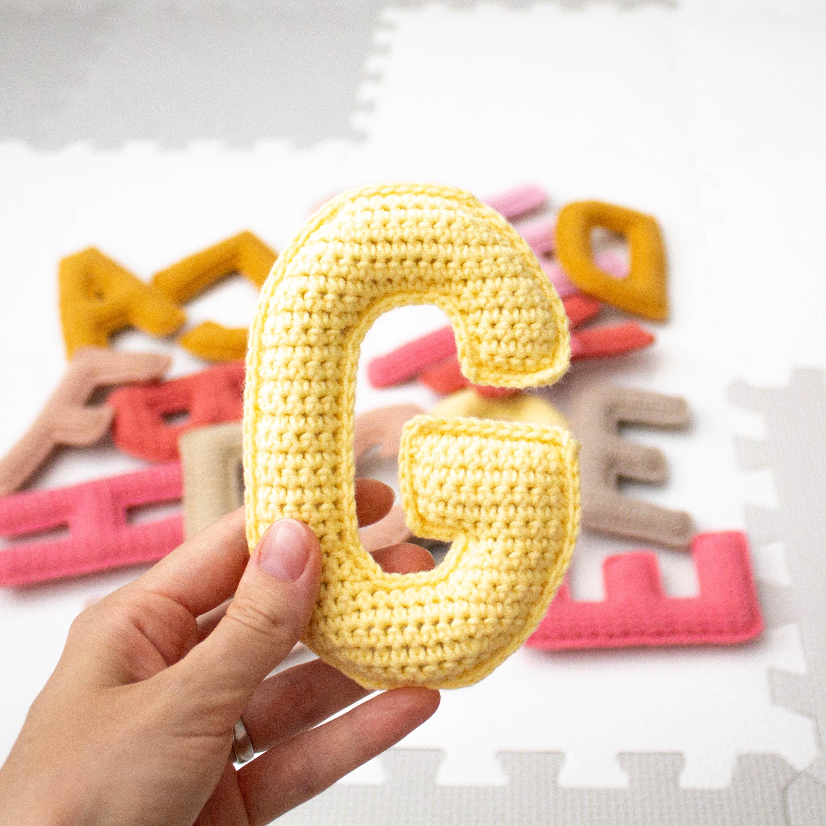 Letter G Crochet Pattern, Stuffed Amigurumi Capital Letters, Crochet ...