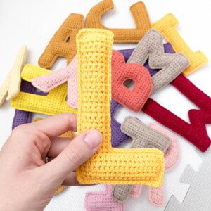 Letter L Crochet Pattern, Stuffed Amigurumi Capital Letters, Crochet ...