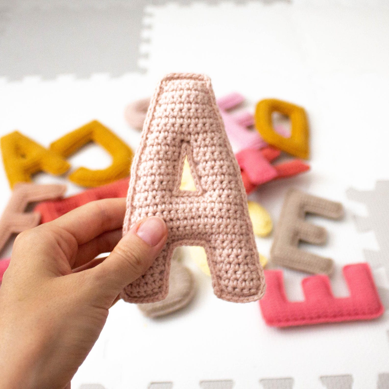 Letter A Crochet Pattern, 3D Crochet Alphabet Pattern, Amigurumi ...