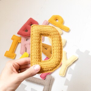 Letter D Crochet Pattern, 3D Crochet Letter Pattern, Alphabet Amigurumi ...