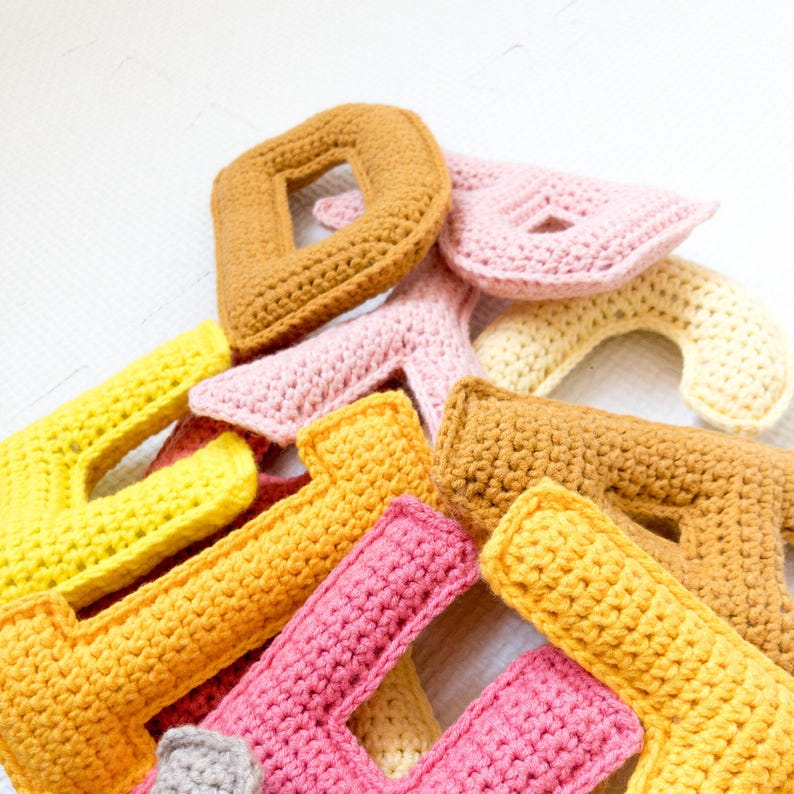 Letter L Crochet Pattern, Stuffed Amigurumi Capital Letters, Crochet ...