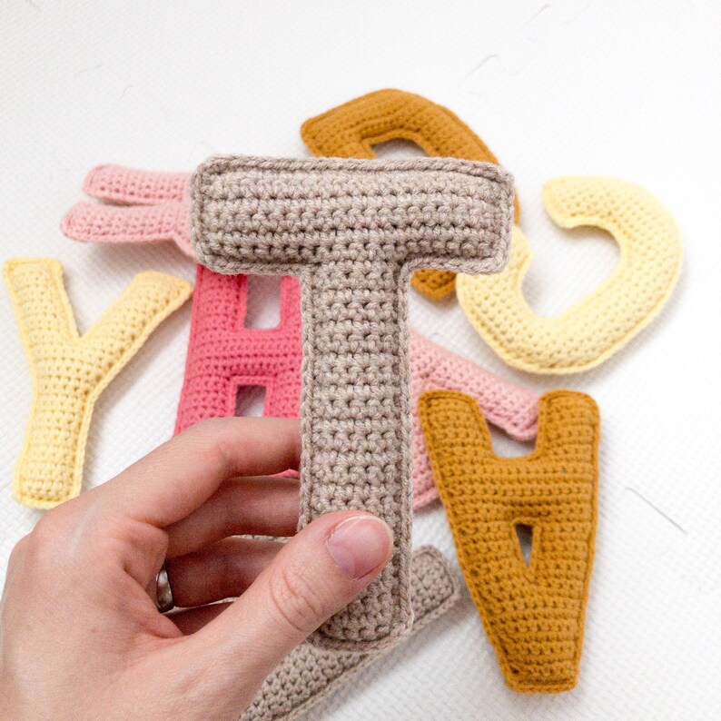 Letter T Crochet Pattern, Stuffed Amigurumi Capital Letters, Crochet ...