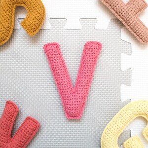 Letter V Crochet Pattern, Stuffed Amigurumi Capital Letters, Crochet ...
