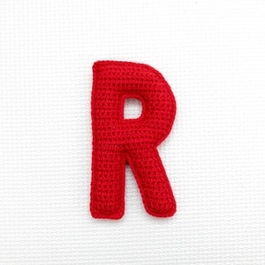 Letter R Crochet Pattern, Stuffed Amigurumi Capital Letters, Crochet ...