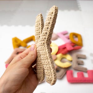 Letter K Crochet Pattern, Stuffed Amigurumi Capital Letters, Crochet ...