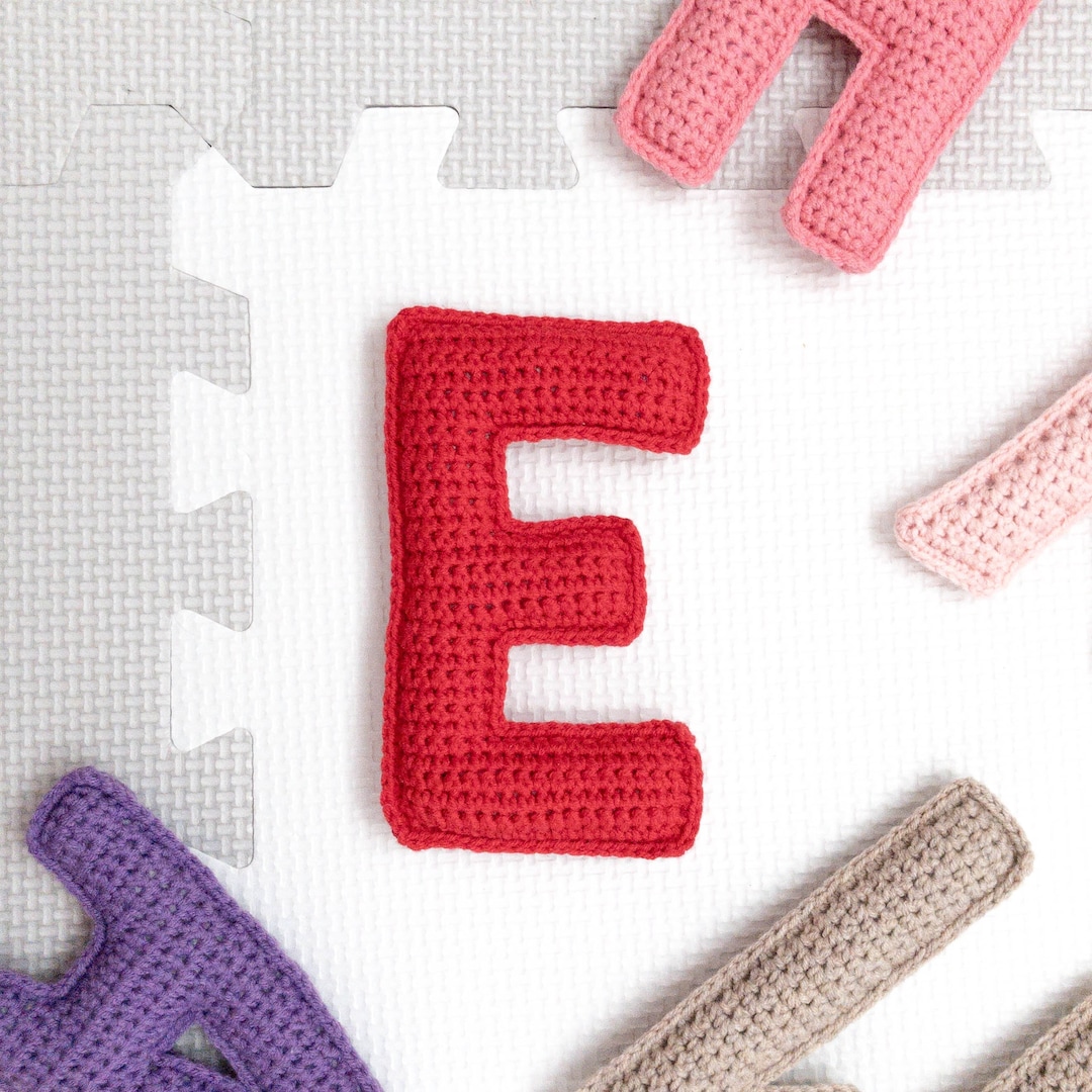 Letter E Crochet Pattern, Stuffed Amigurumi Capital Letters, Crochet ...