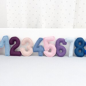 Crochet Numbers Pattern, Plush Number Set 0 to 9, Crochet 123 Pattern ...