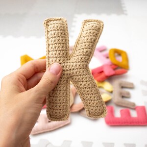 Letter K Crochet Pattern, Stuffed Amigurumi Capital Letters, Crochet ...