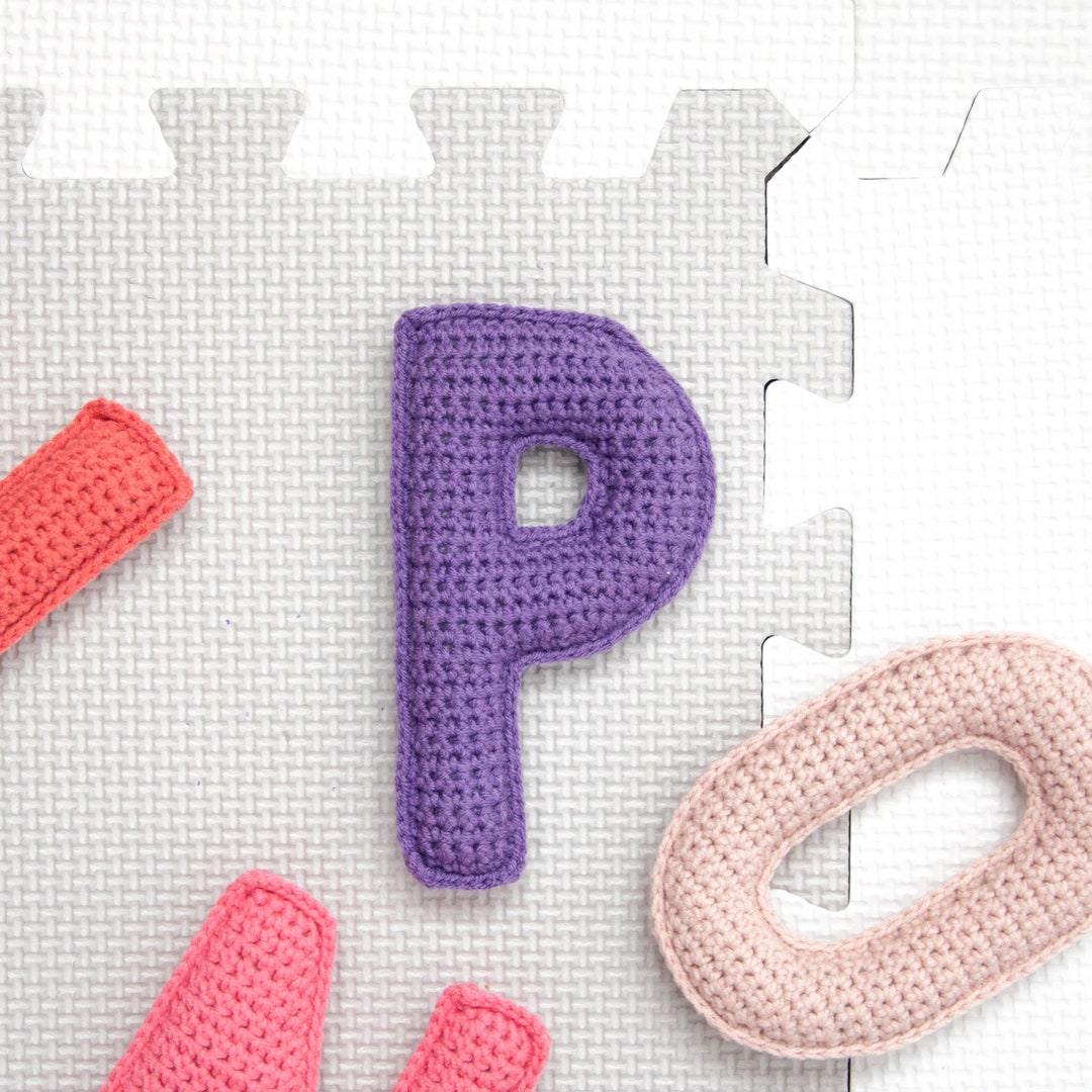 Letter P Crochet Pattern, Stuffed Amigurumi Capital Letters, Crochet ...