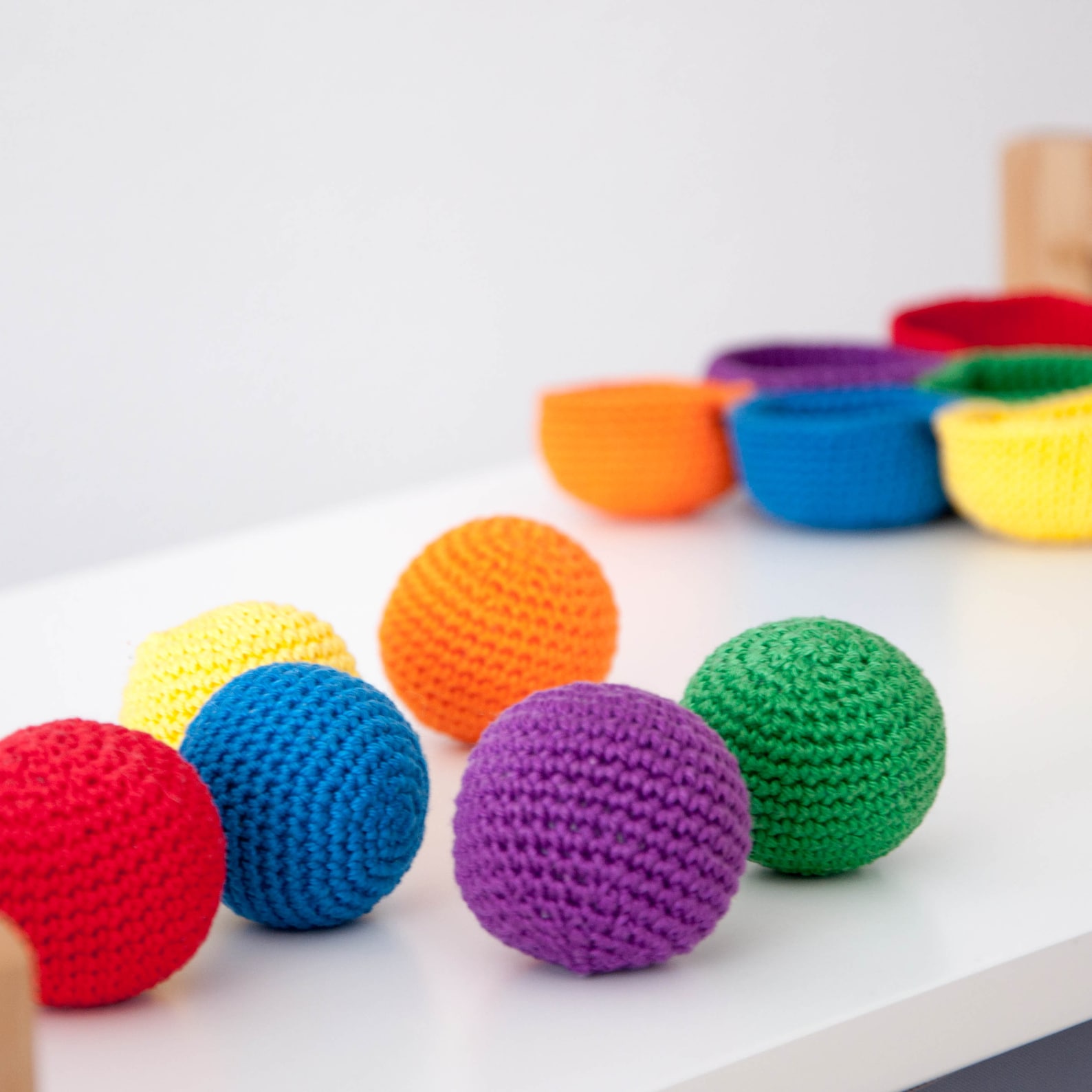 Montessori Crochet Baby Toy Pattern, Color Sorting Game Crochet Pattern ...