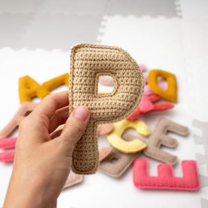 Letter P Crochet Pattern, Stuffed Amigurumi Capital Letters, Crochet ...