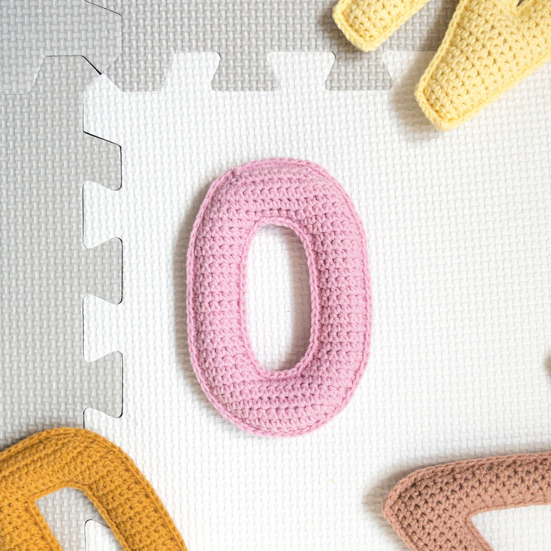 Letter O Crochet Pattern, Stuffed Amigurumi Capital Letters, Crochet ...