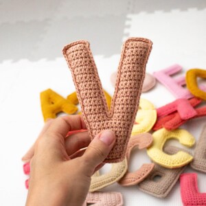 Letter V Crochet Pattern, Stuffed Amigurumi Capital Letters, Crochet Alphabet Pattern, Plush ...