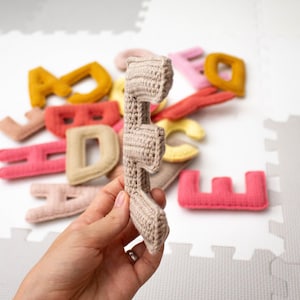 Letter E Crochet Pattern, Stuffed Amigurumi Capital Letters, Crochet ...