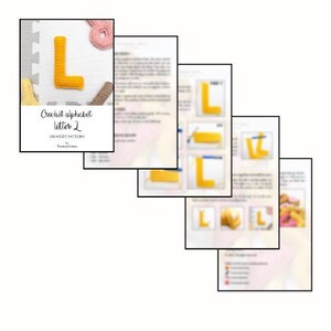 Letter L Crochet Pattern, Stuffed Amigurumi Capital Letters, Crochet ...